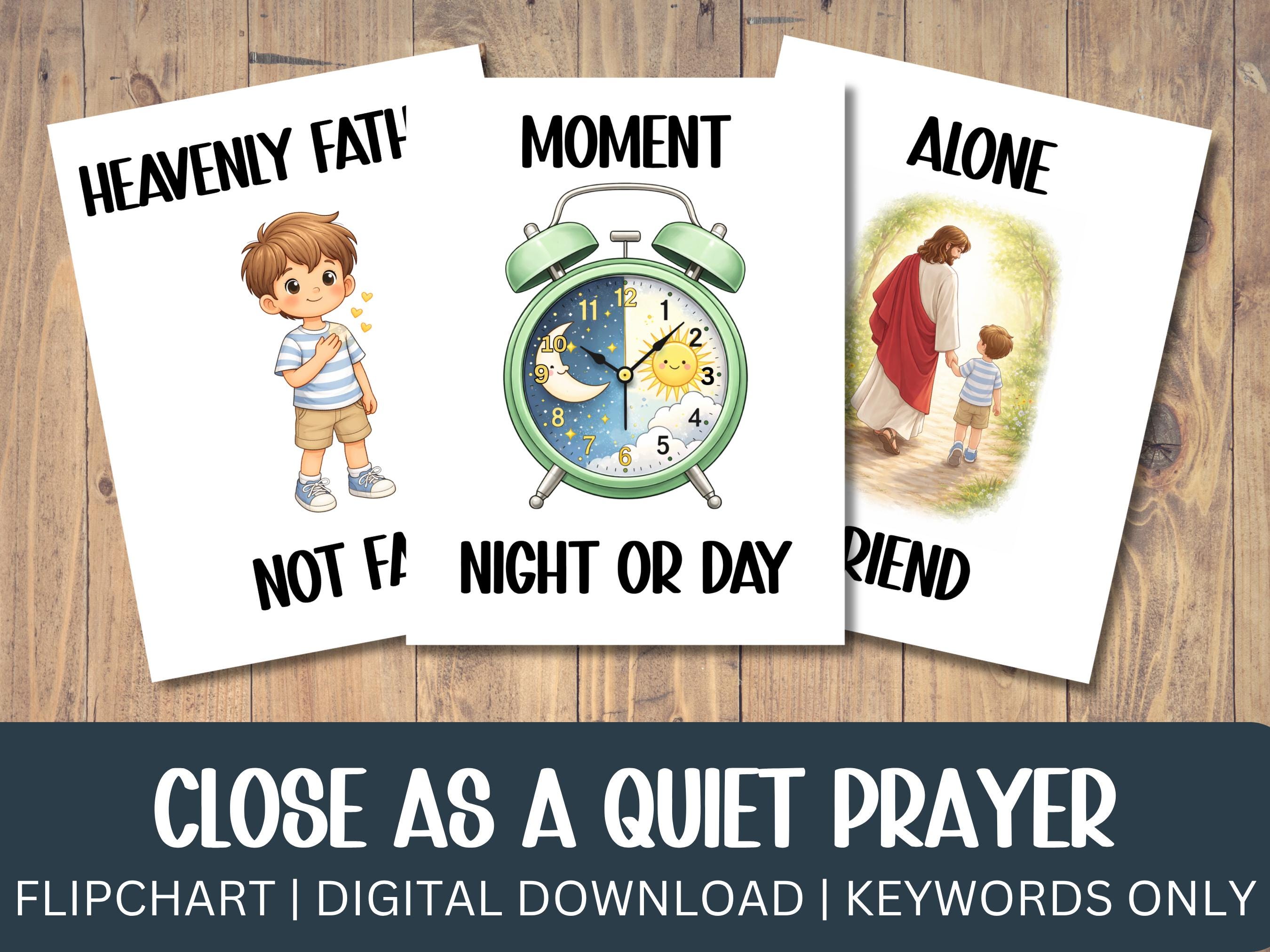 Close as a Quiet Prayer LDS Primary Singing Time Flip Chart (digital ...