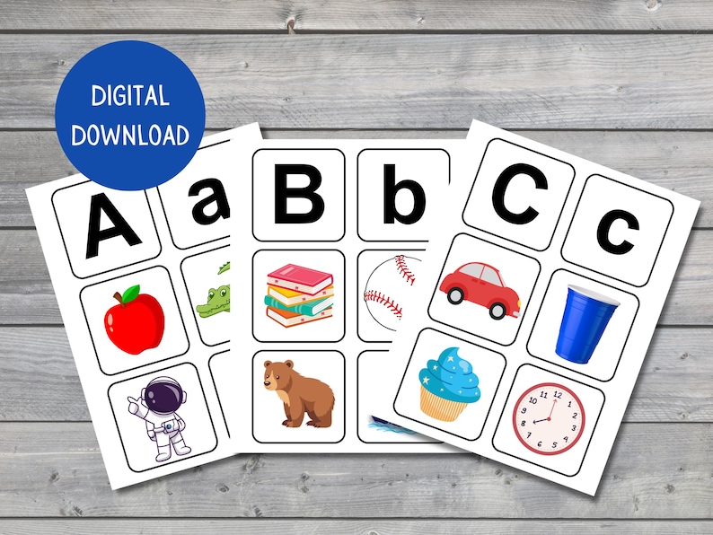 Alphabet Beginning Sounds Printable | Letter Matching and Sorting Game ...