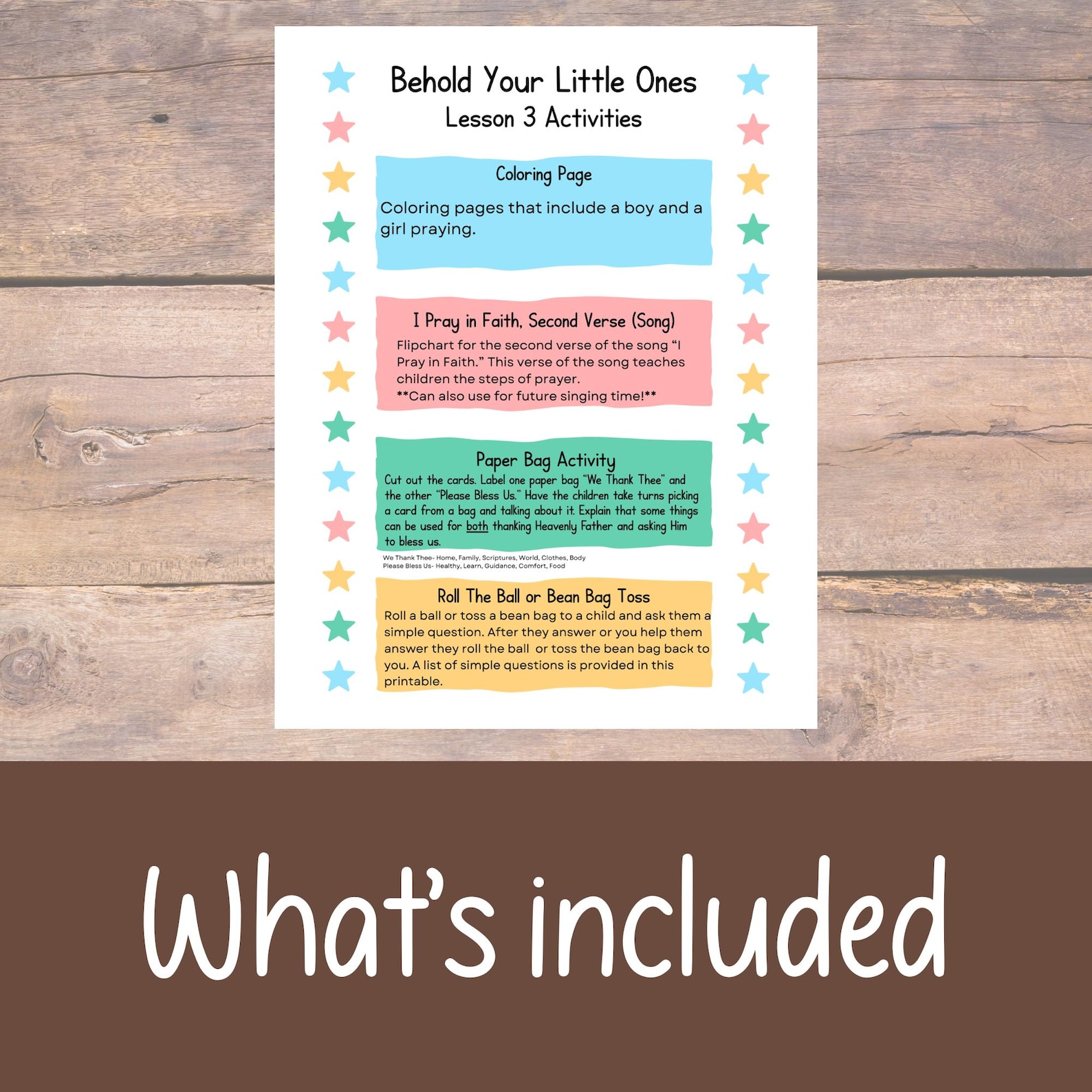 LDS Nursery Lesson 3: I Can Pray to Heavenly Father Lesson Helps (PDF ...