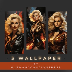 Genderswap Flash Gordon DC Universe Phone Wallpaper Bundle 3 - Etsy