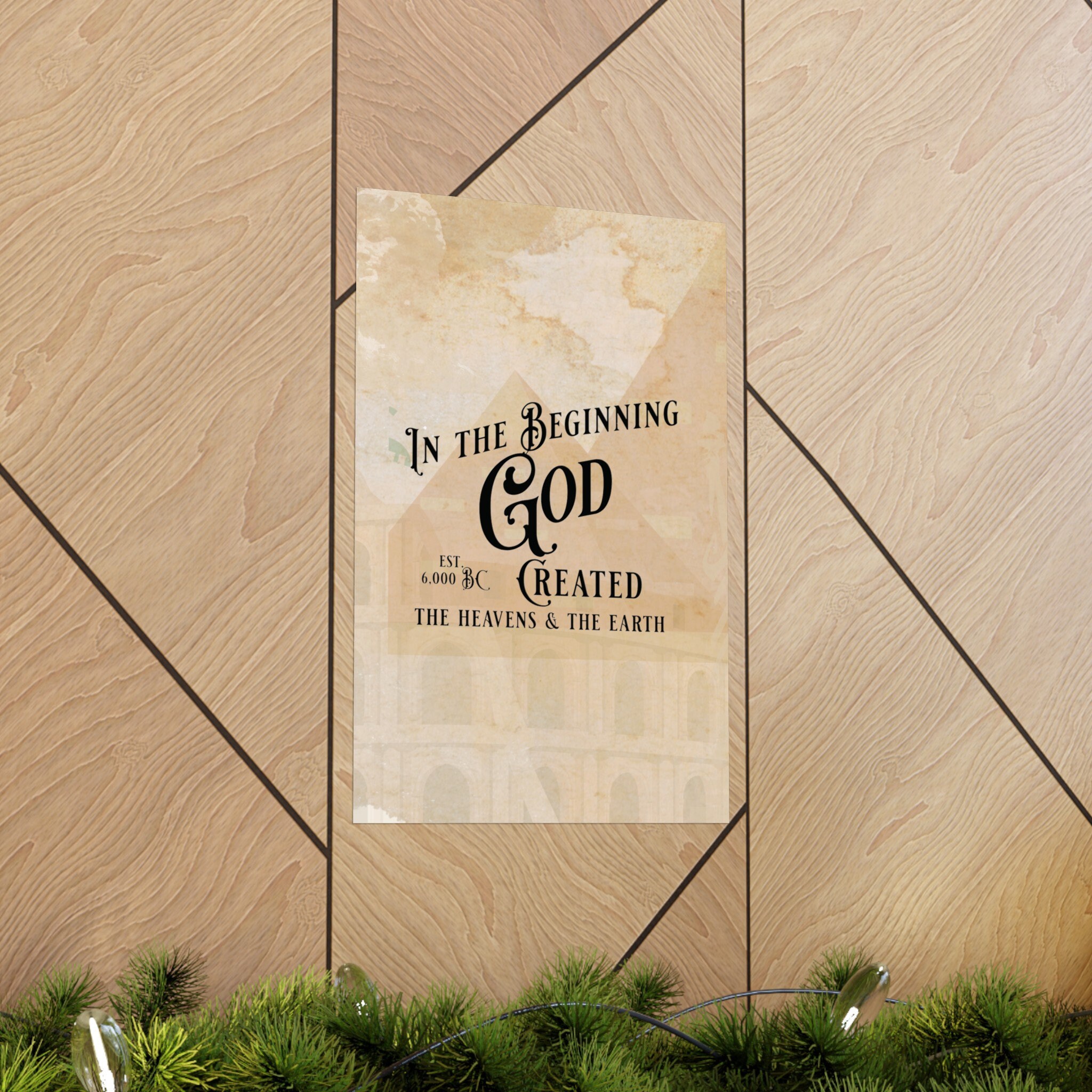 Christian Wall Art Church Office Artwork Church Merch Bible Verse ...