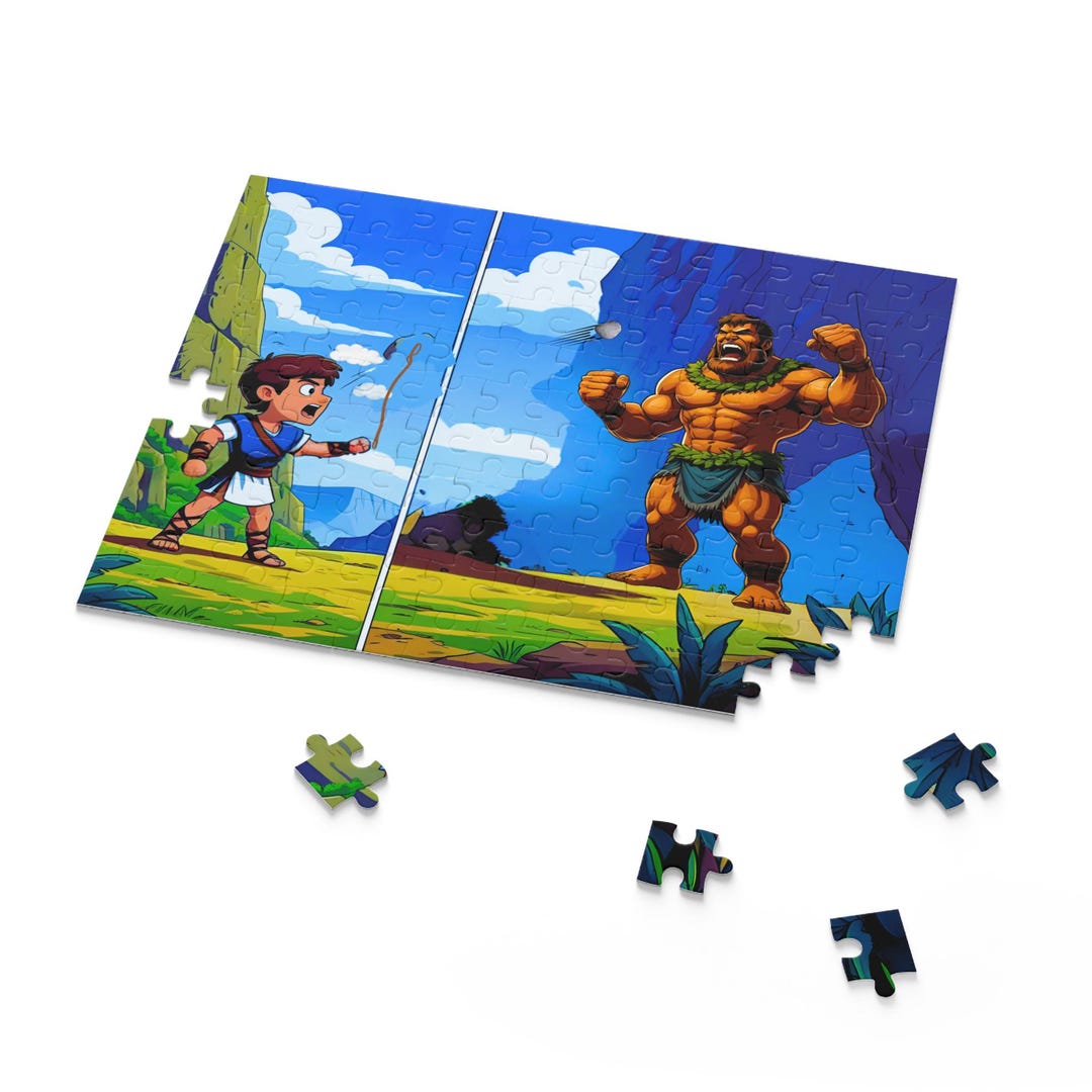 Christian Kids Puzzle David and Goliath Bible Story I've Got the Power ...