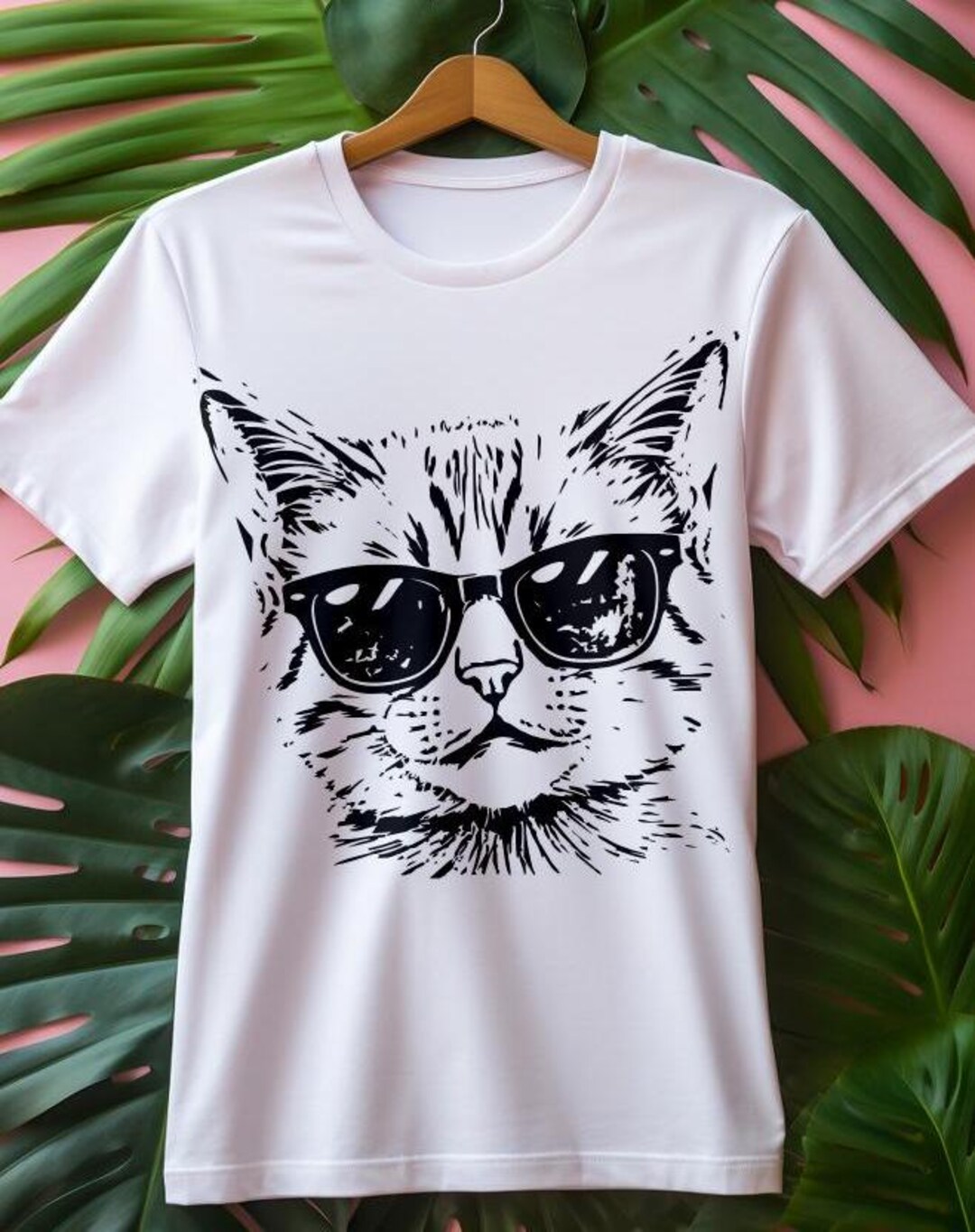 Plotter File cool Cat Format: SVG, PDF, JPEG Line Drawing, Art, Plotter ...