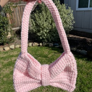 Crochet Bow Bag - Etsy