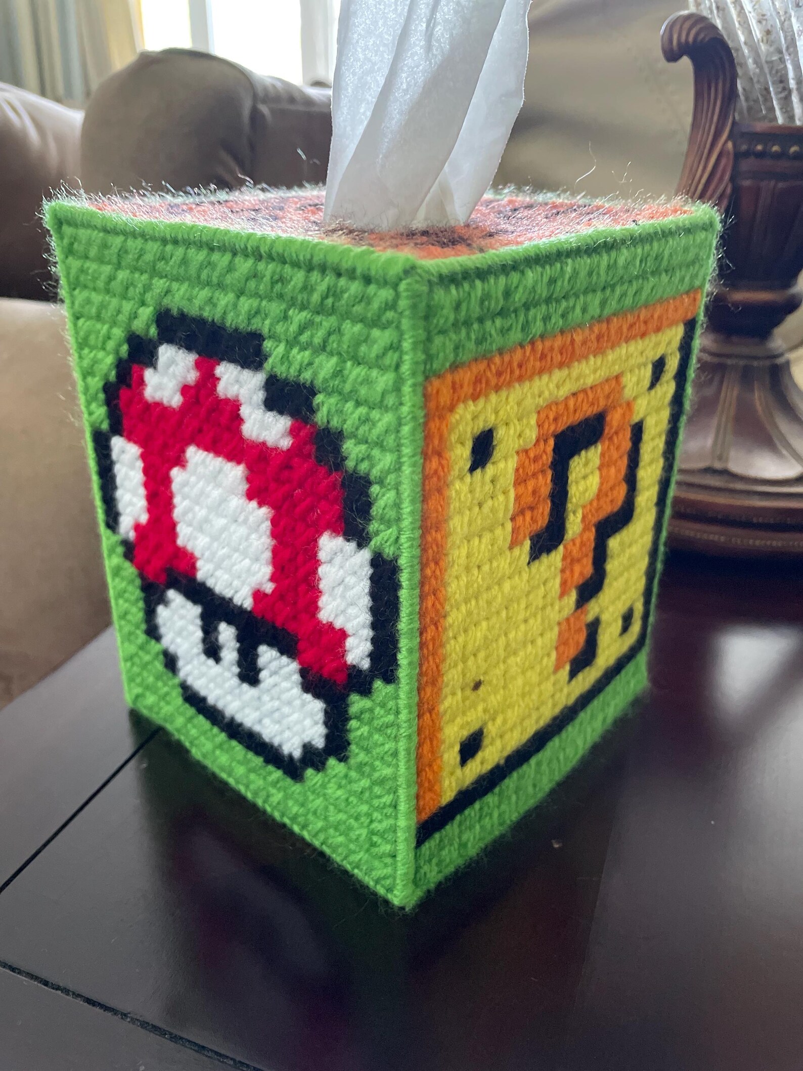 Handmade Super Mario Brothers Inspired Tissue Box Cover, Gaming Decor ...