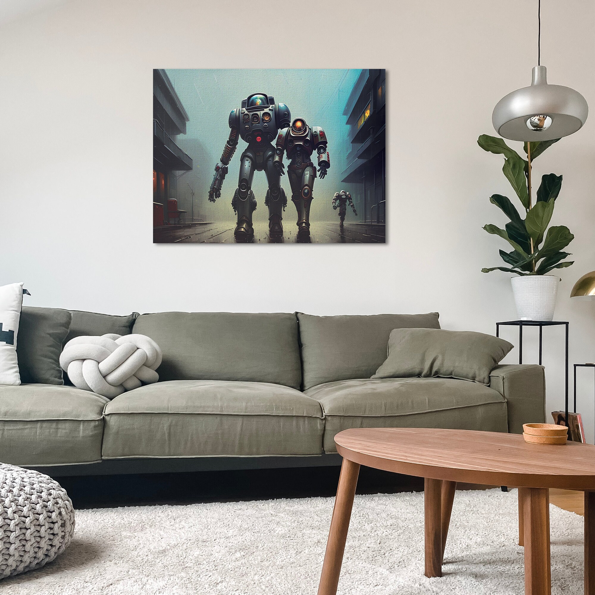 4x Robots & Sci-fi Themed Mecha and Cyber Suit Printable Artwork ...