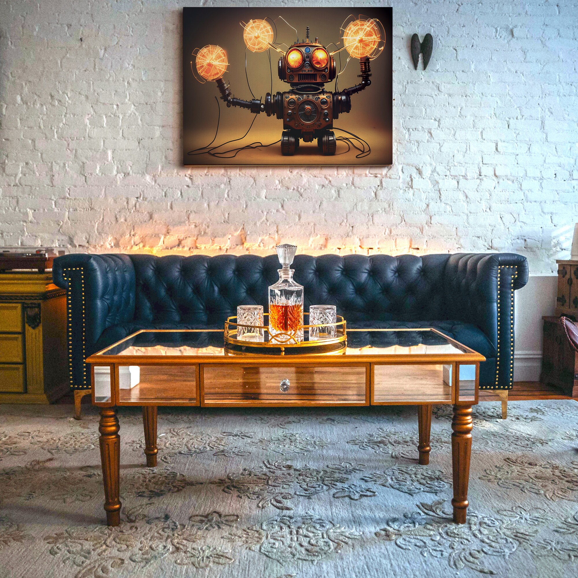 4x Robots & Sci-fi Themed Cute Steam-punk Pets Printable Artwork ...