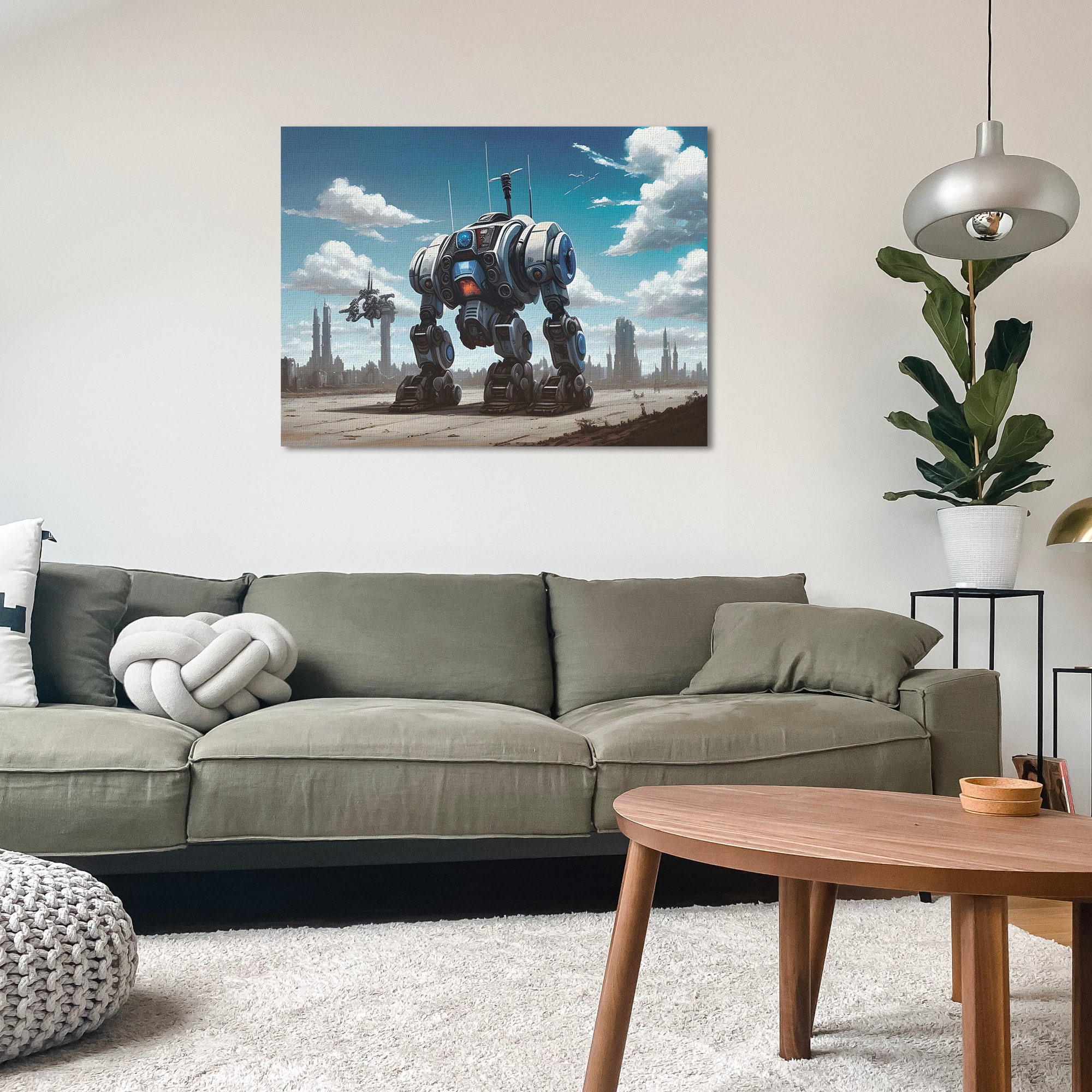 4x Robots & Sci-fi Themed Mecha and Cyber Suit Printable Artwork ...