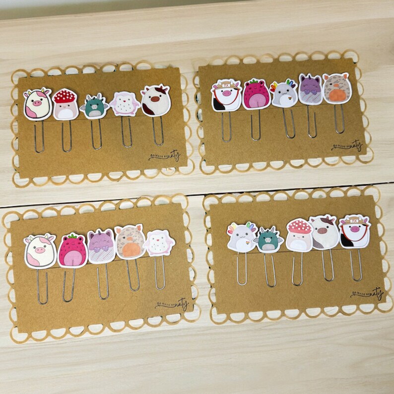 Cute Cartoon Paper Clips | Planner Clips | Back to School, Bookmarks ...