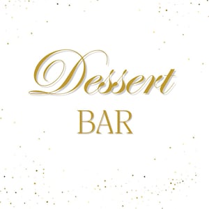 Classy Wedding Table Signs Set of 6, Gold Sign-in, Favors, Drinks ...