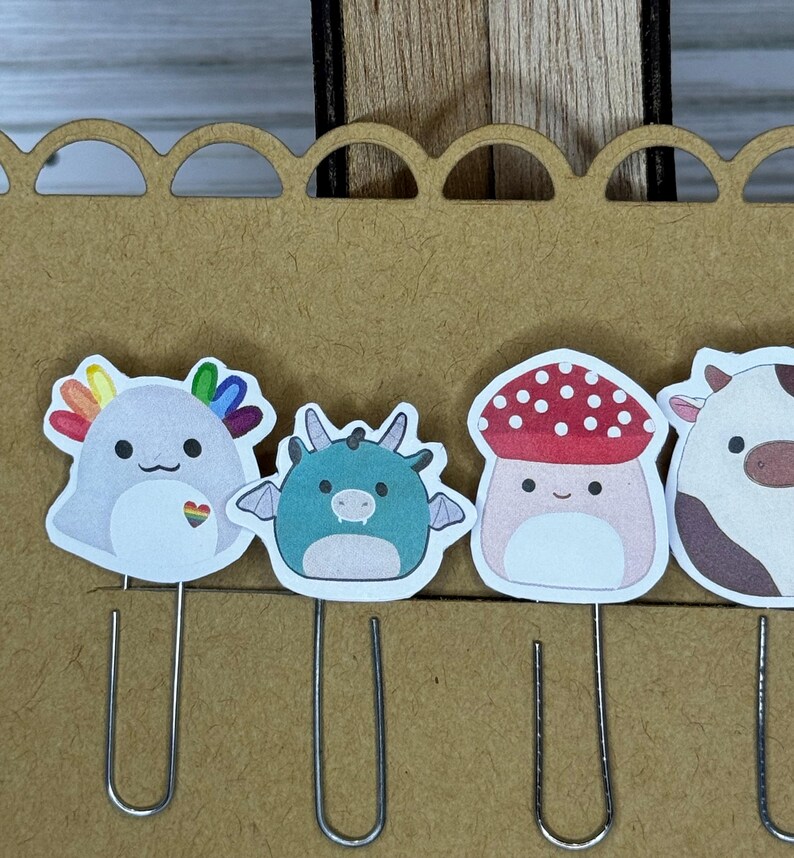 Cute Cartoon Paper Clips | Planner Clips | Back to School, Bookmarks ...