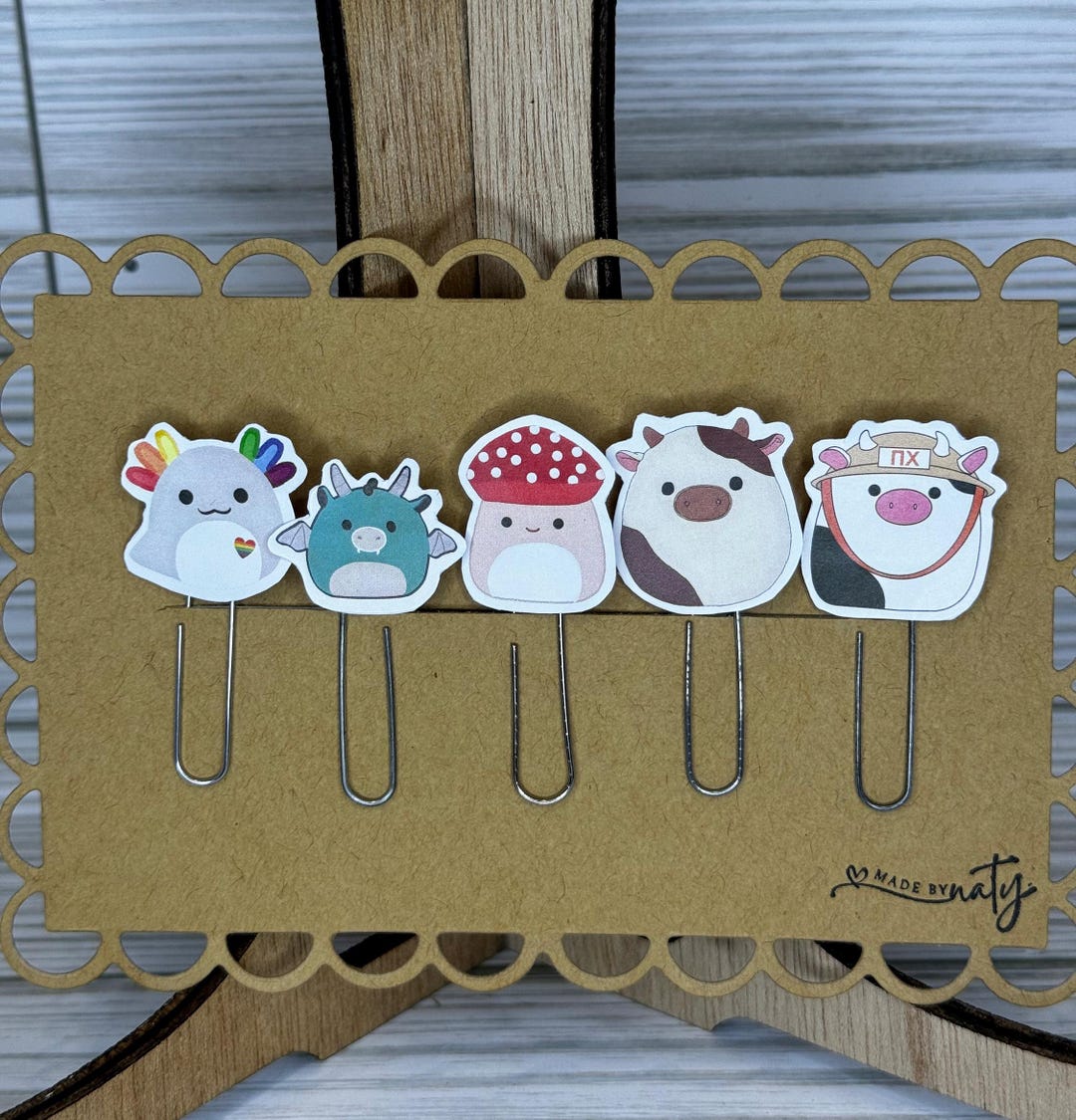 Cute Cartoon Paper Clips | Planner Clips | Back to School, Bookmarks ...