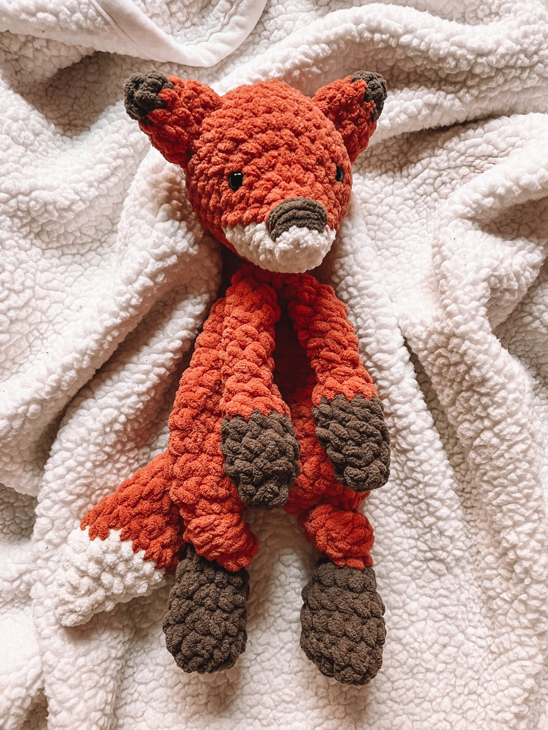 Fox Knotted Snuggler- Crochet - Etsy