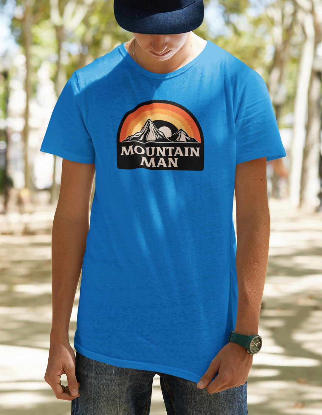 Mountain Man Shirt Men's T-shirt Camping T-shirt - Etsy