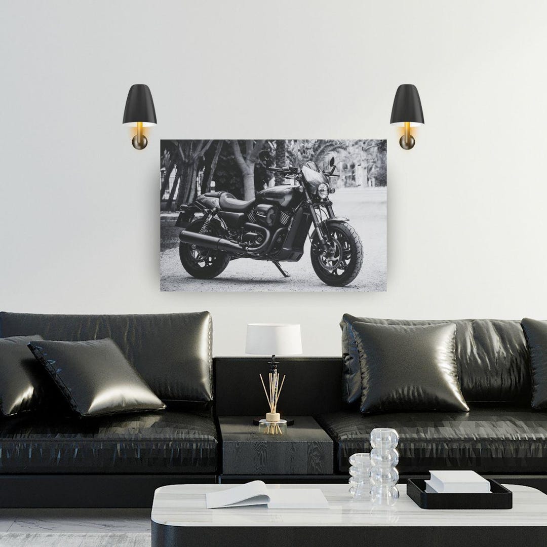 American Motorcycle Metal Print: Biker Wall Art, Cruiser Street Bike ...
