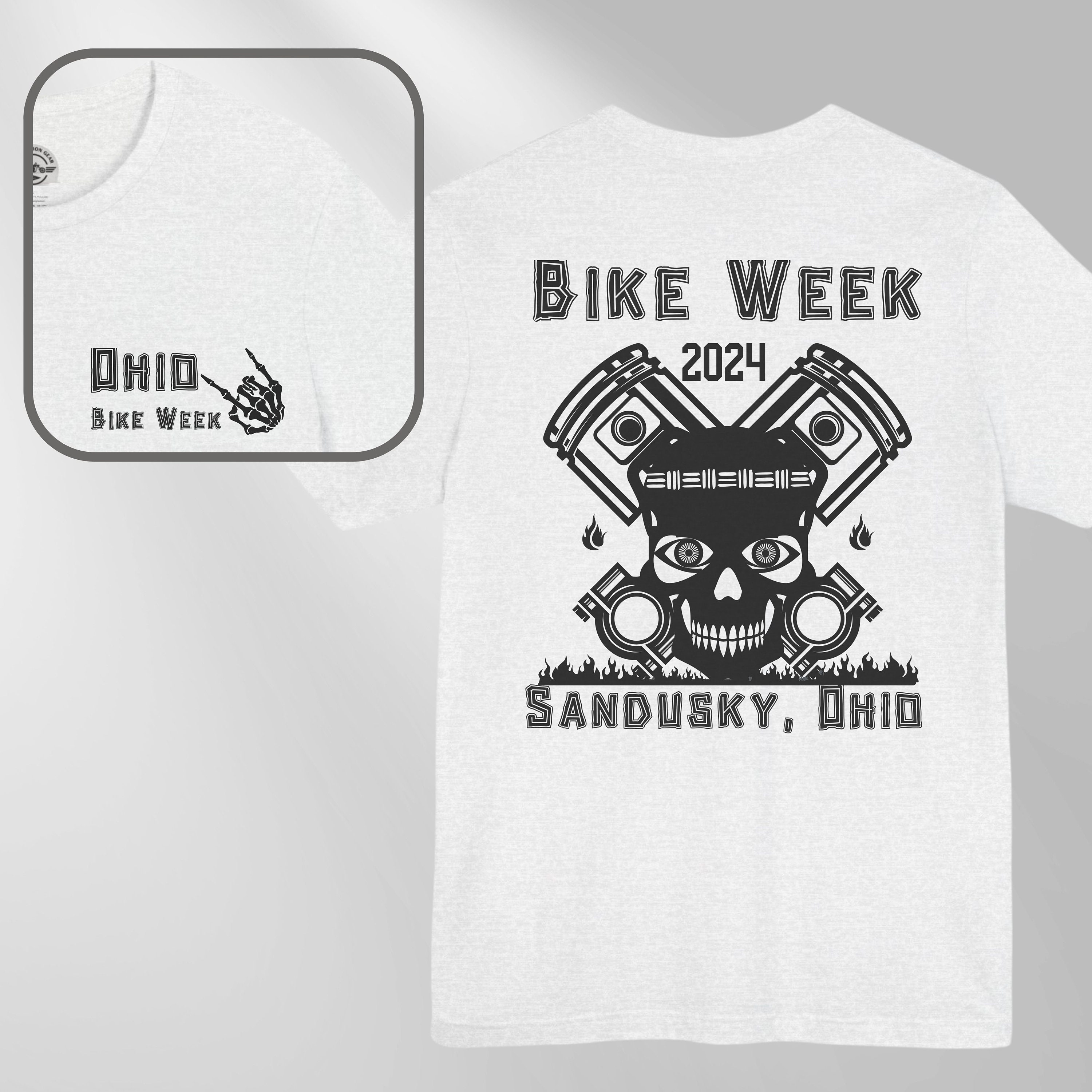 Ohio Bike Week 2024 Shirt, Tiki Skull Tee, Motorcycle Rally Shirt, Ohio ...