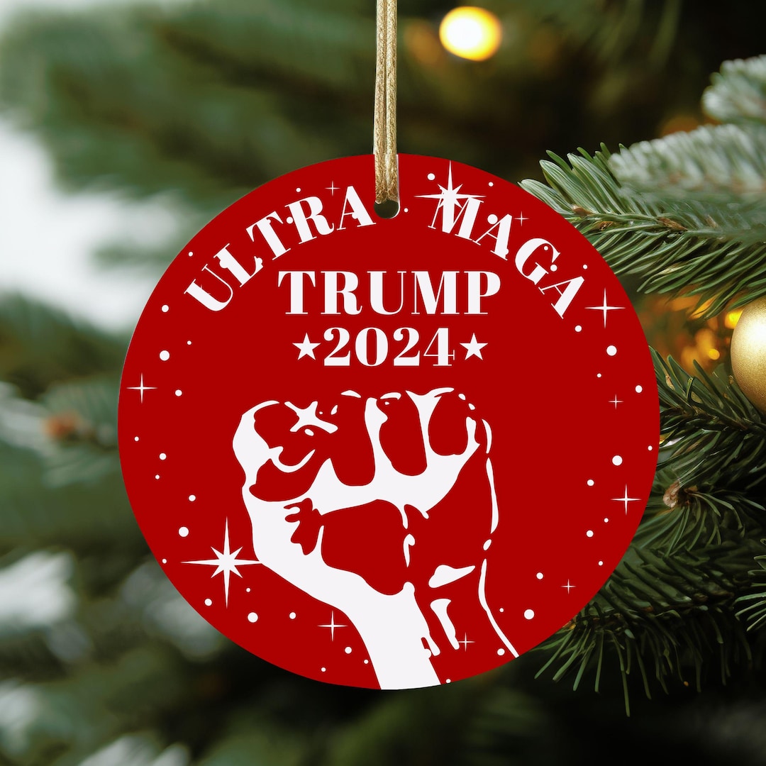 President Donald Trump Holiday Christmas Ornament Gift for Pro-trumpers ...