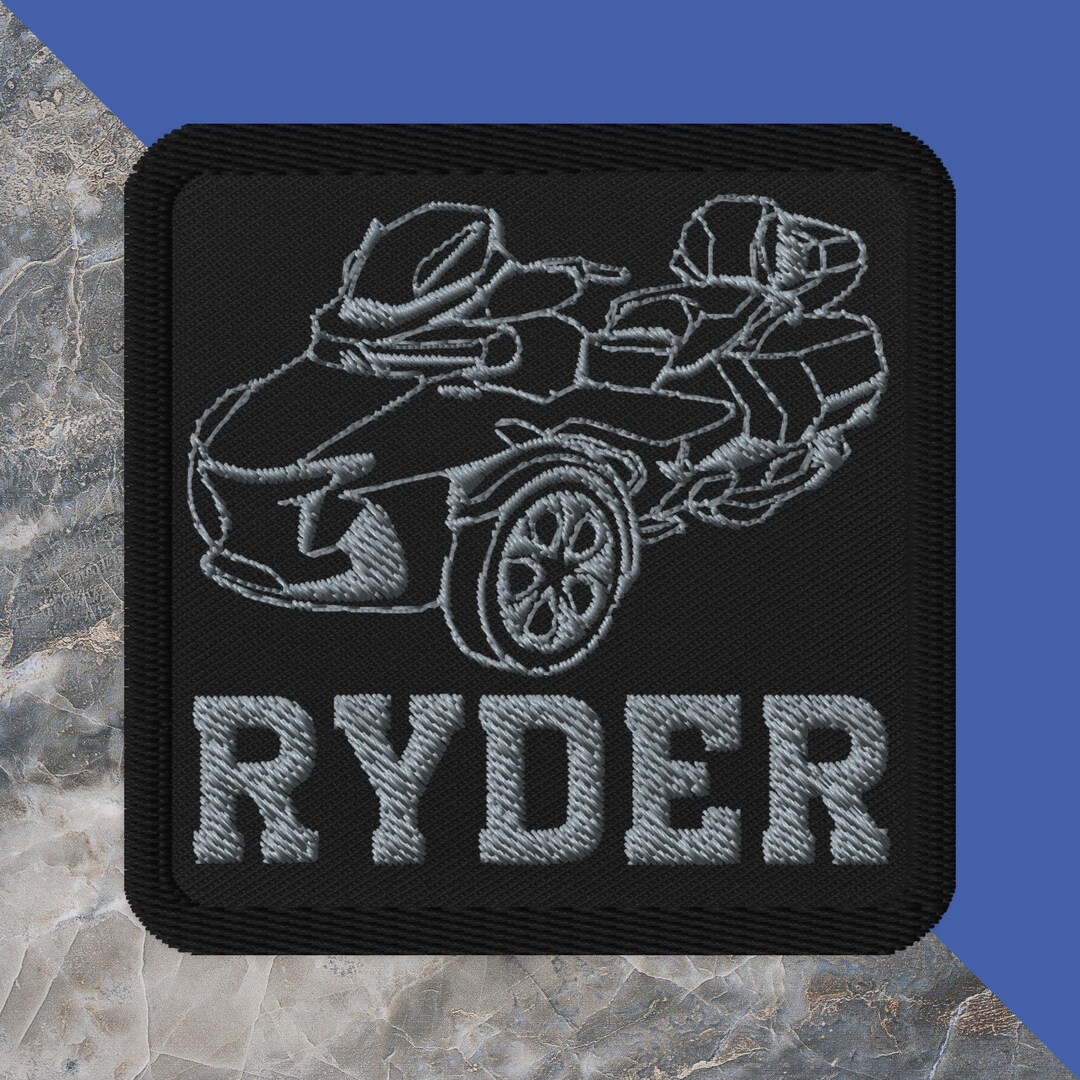 Can-am Spyder Embroidered Patch, Applique Patch, Spyder Motorcycle ...