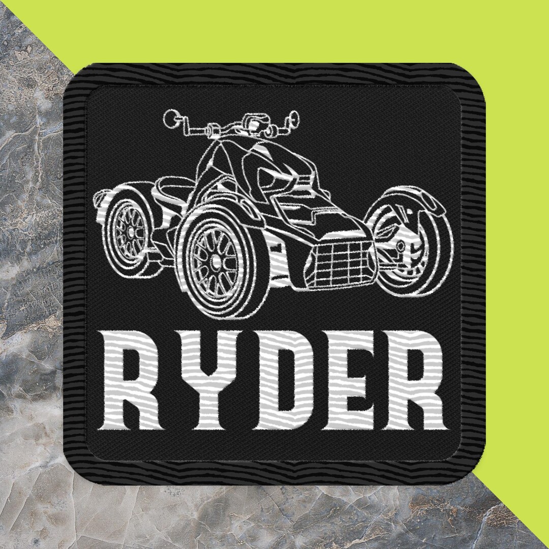 Can-am Ryker Embroidered Patch, Applique Patch, Canam Ryker Trike Patch ...