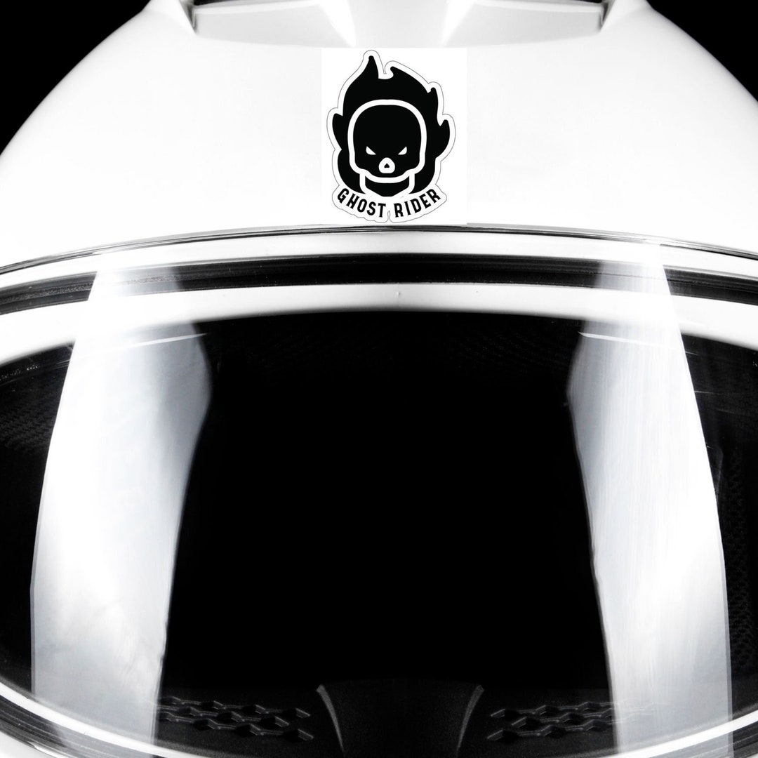 Ghost Rider Motorcycle Helmet Decal: Weather-resistant Vinyl Biker ...