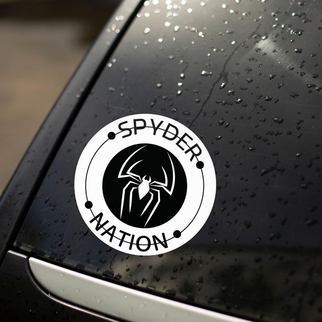 Spyder Nation Helmet Sticker, Motorcycle Stickers, Spyder Lover Decal ...