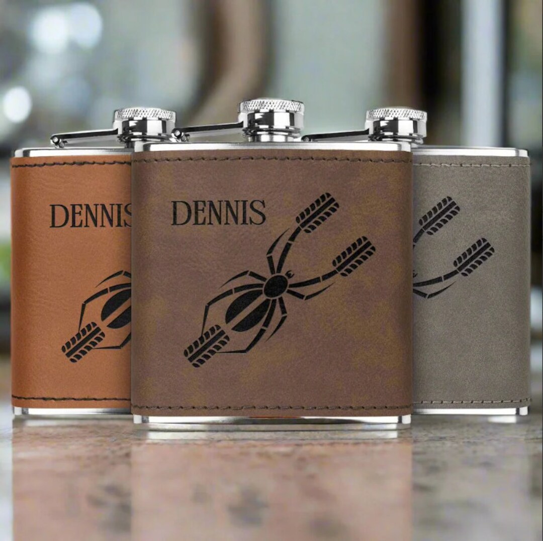 Personalized Can-am Spyder Flask, Spyder Gift Flask, Leather Flask, Spyder Ryder Gift, Custom ...