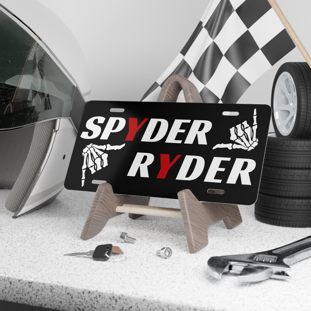 Can-am Spyder Ryder Aluminum License Plate Frame: Edgy Trike Design - Etsy