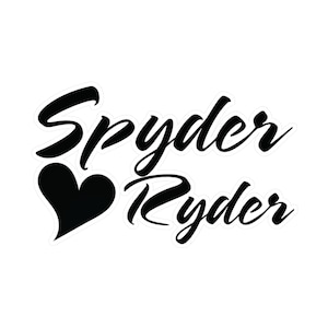 Spyder Ryder Heart Decal: Boho Motorcycle Helmet Sticker - Etsy