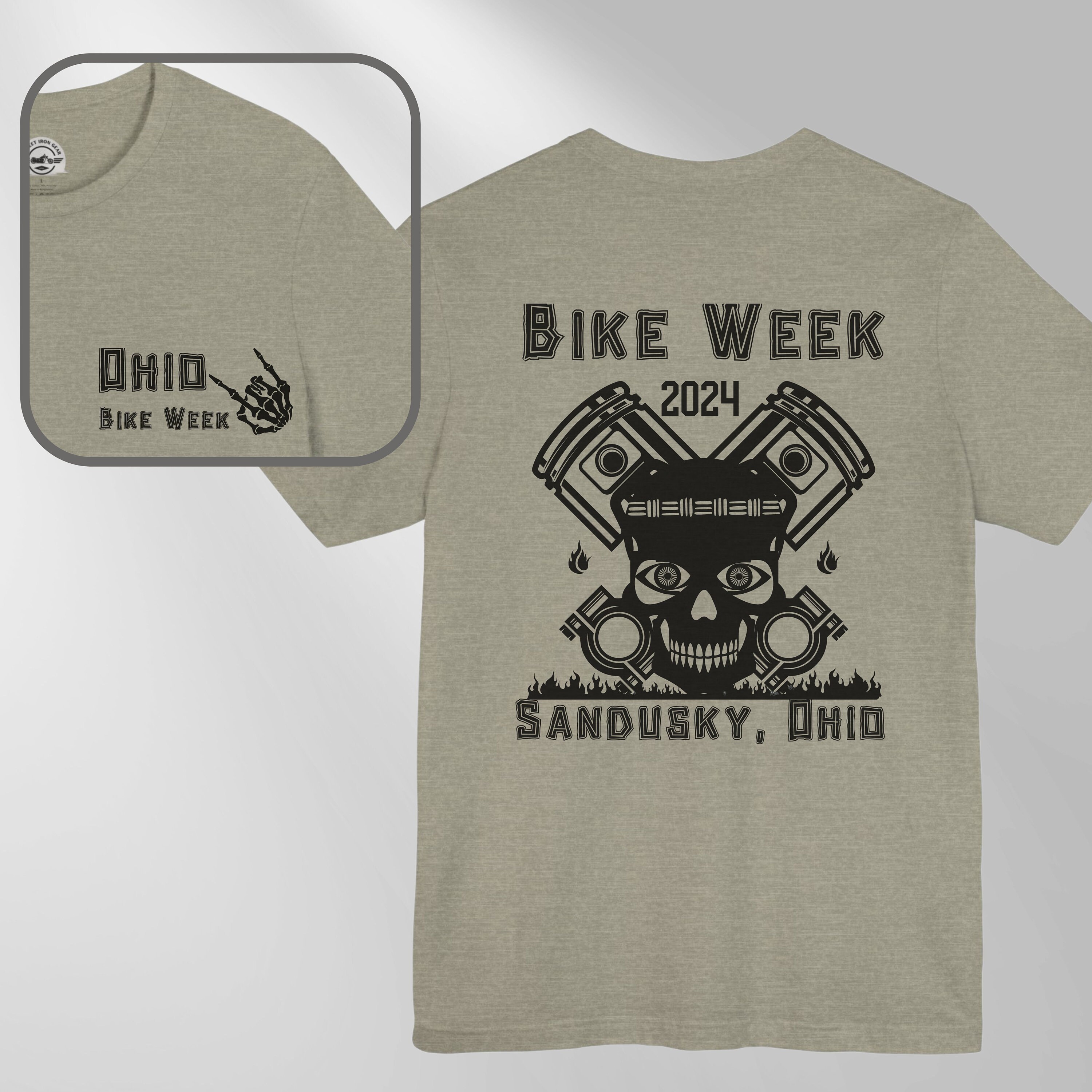 Ohio Bike Week 2024 Shirt, Tiki Skull Tee, Motorcycle Rally Shirt, Ohio ...