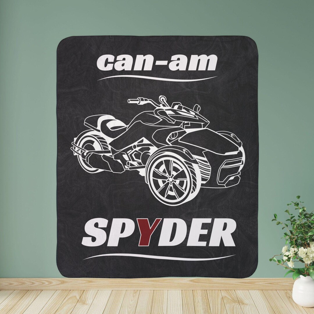 Can-am Spyder F3 Sherpa Fleece Throw Blanket, Cozy Spyder Blanket Gift ...