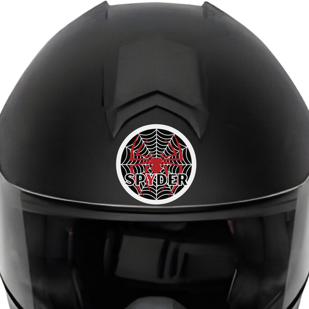 Can-am Spyder Motorcycle Helmet Decal: Red Spyder Web Graphic Sticker ...