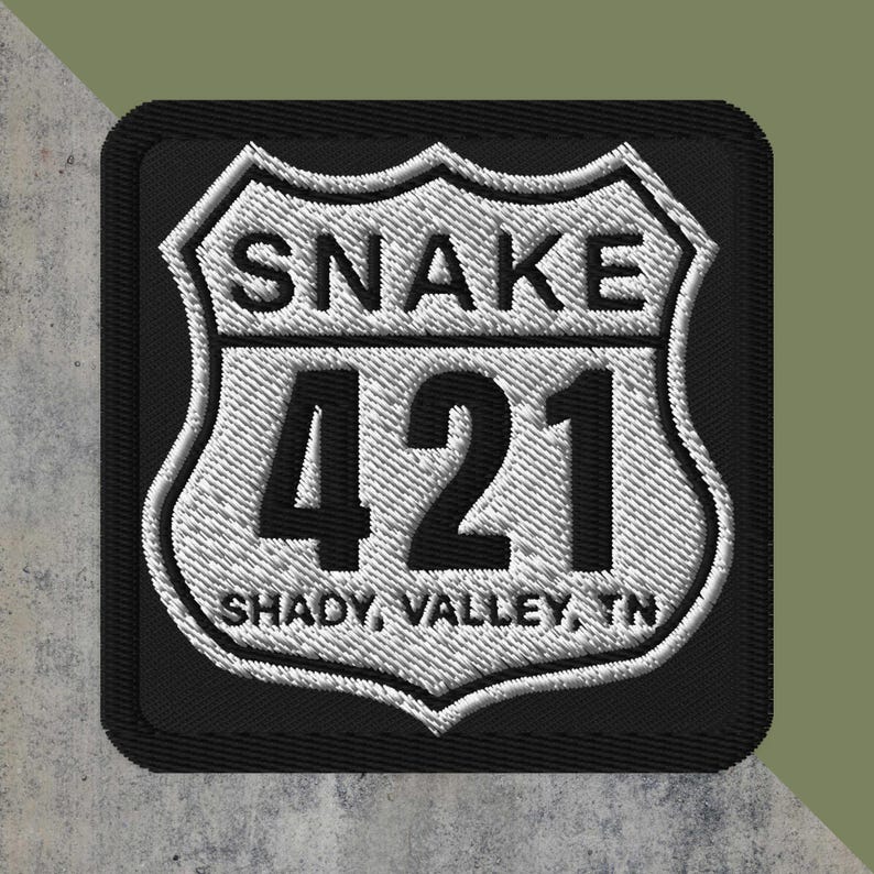 The Snake TN Route 421 Patch: Shady Valley Motorcycle Souvenir - Etsy
