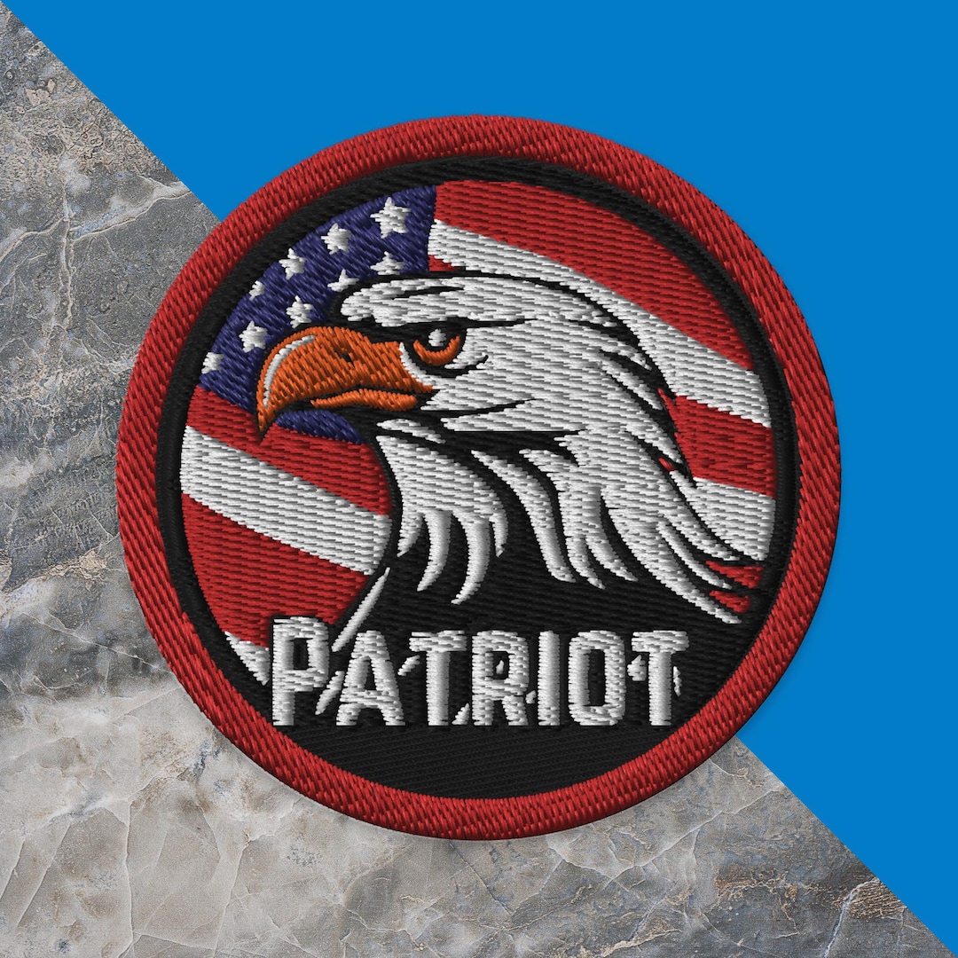 USA American Eagle Embroidered Patch, American Patriot Patch, Patriotic ...