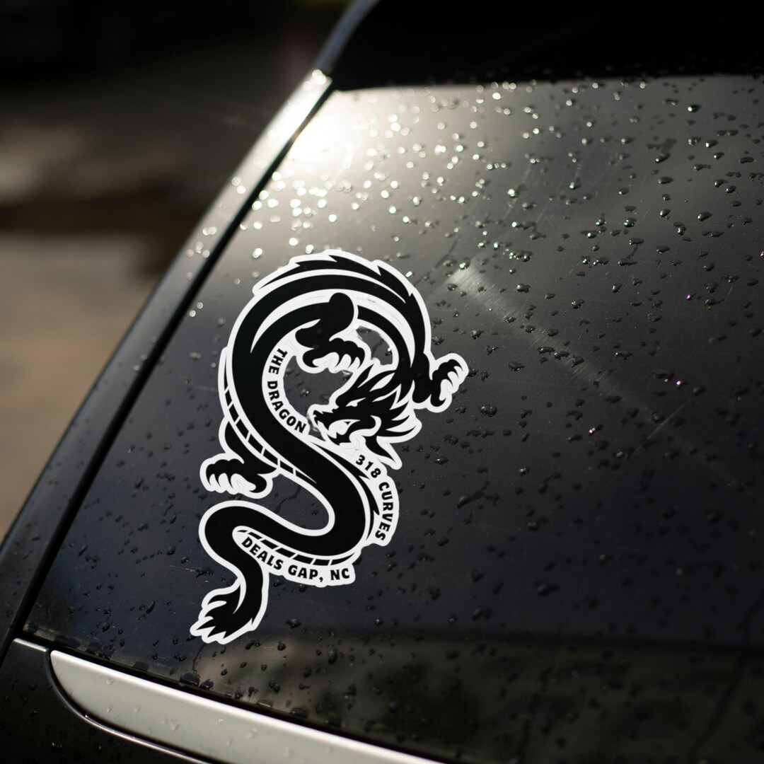 Tail of the Dragon Decal: Motorcycle Helmet Sticker, Route 129, Deals ...