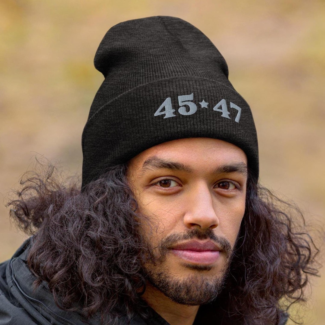 Donald Trump Election 2024 Embroidered Beanie for Conservative Patriot ...