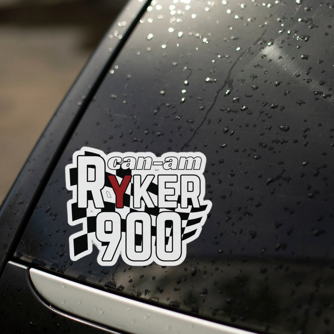 Can-am Ryker 900 Motorcycle and Helmet Decal, Can Am Ryker Sticker ...