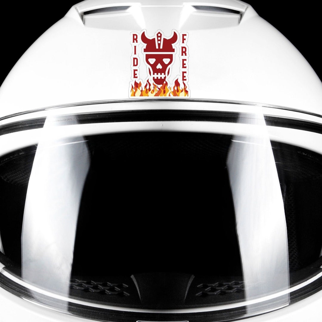 Viking Biker Motorcycle and Helmet Decal, Motorcycle Kiss-cut Vinyl ...