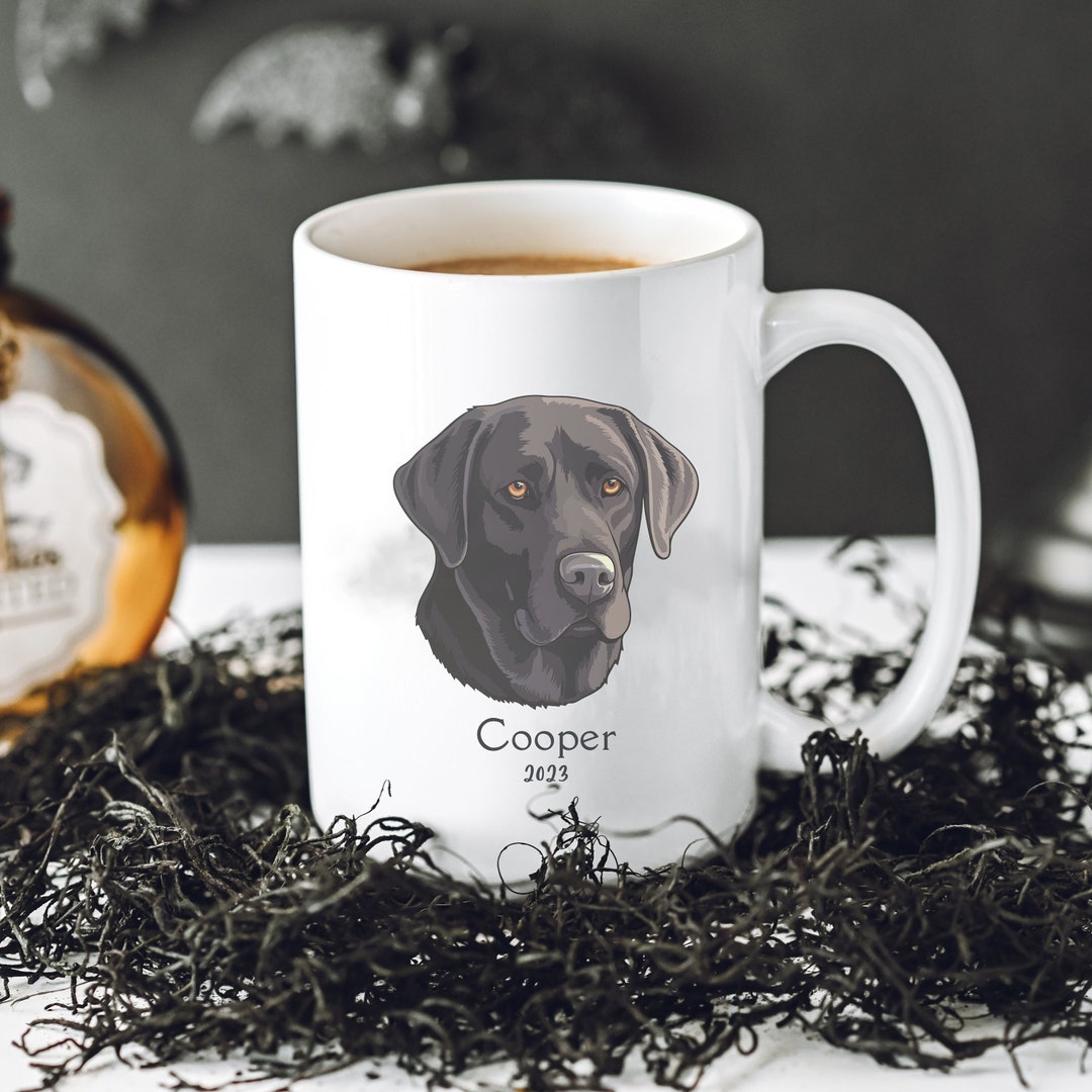 Custom Chocolate Lab Mug: Personalized Dog Remembrance Gift - Etsy