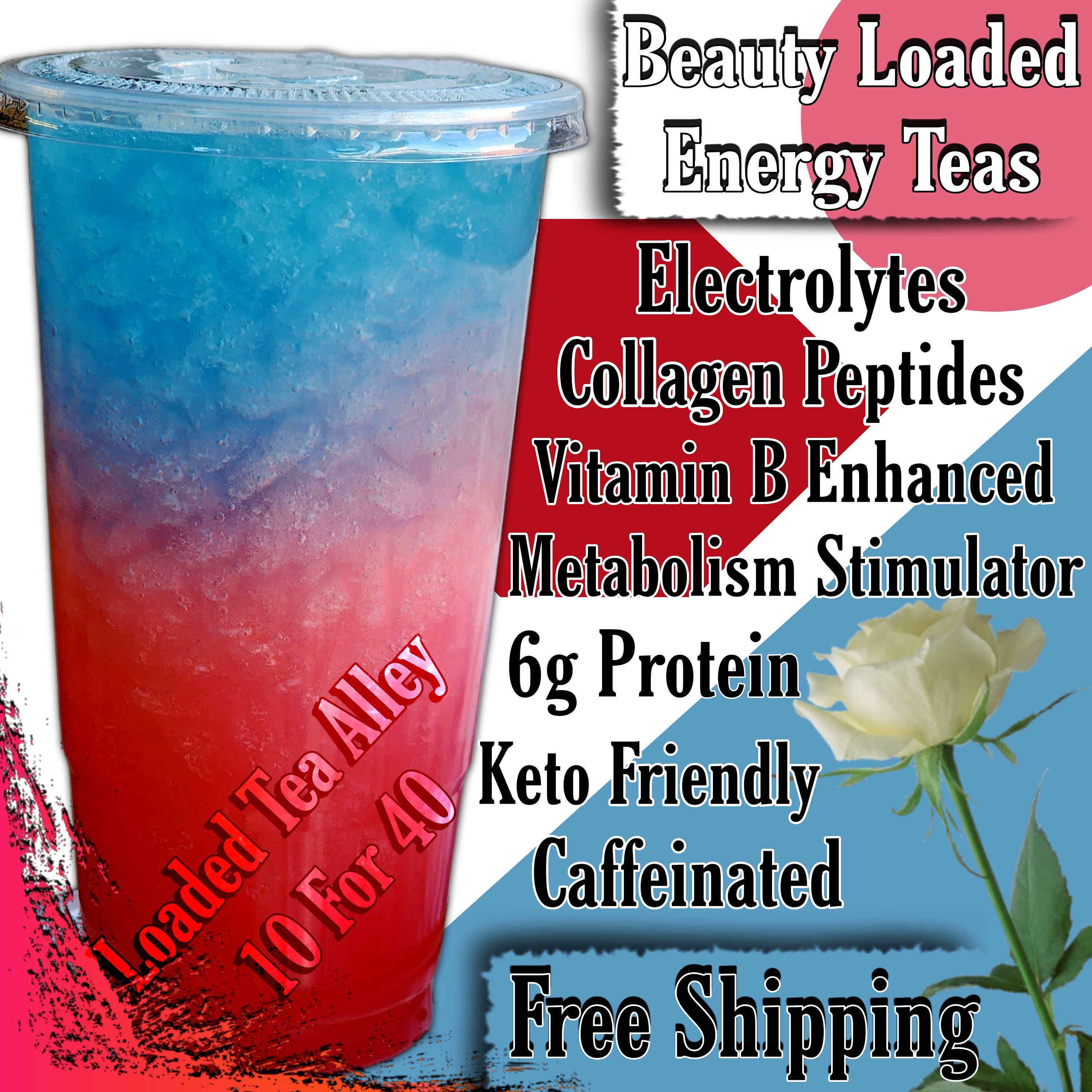Mega Beauty Collagen Loaded Energy Tea Go Packs 10 for 40 FLASH SALE ...