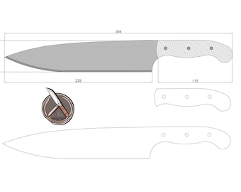 Advanced Karambit Knife Template for Diy Knife Makers, Pdf Dwg Dxf ...
