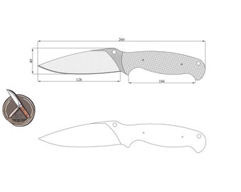 Artisan Machete Crafting Design Digital Template in PDF, DWG, DXF - Etsy