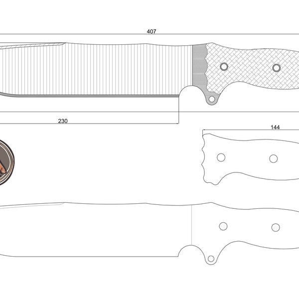 Bushcraft Knife - Etsy
