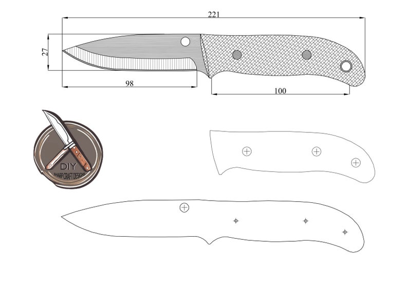 Handcrafted Knife Template Bundle - DIY Sharp Blade Designs ...