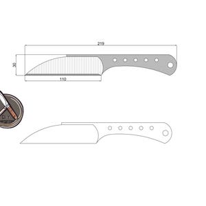 Traditional Cleaver Knife Design | Pdf, DWG, and DXF Files | Handmade ...