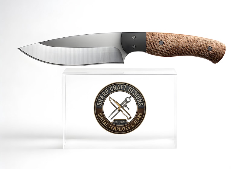 Hunting Knife Template PDF & DXF | Full Tang Bushcraft Blade Plan | DIY ...