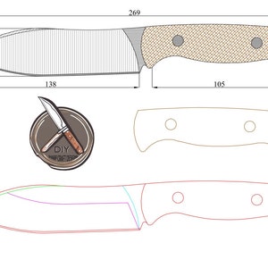 Multi-purpose Knife Design Template - Craft Your Own Blade With PDF ...