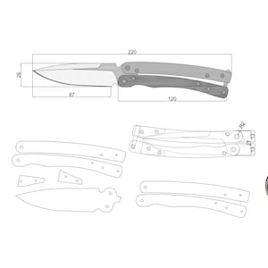 High-quality DIY Knife Making Templates - Digital Pdf, DXF, DWG Formats ...