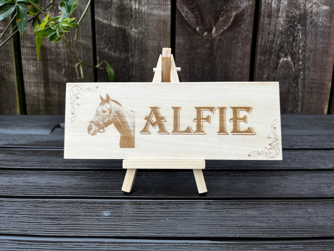 Photo Stable Door Sign , Plaque With Photo , Stall Door Sign , Barn ...