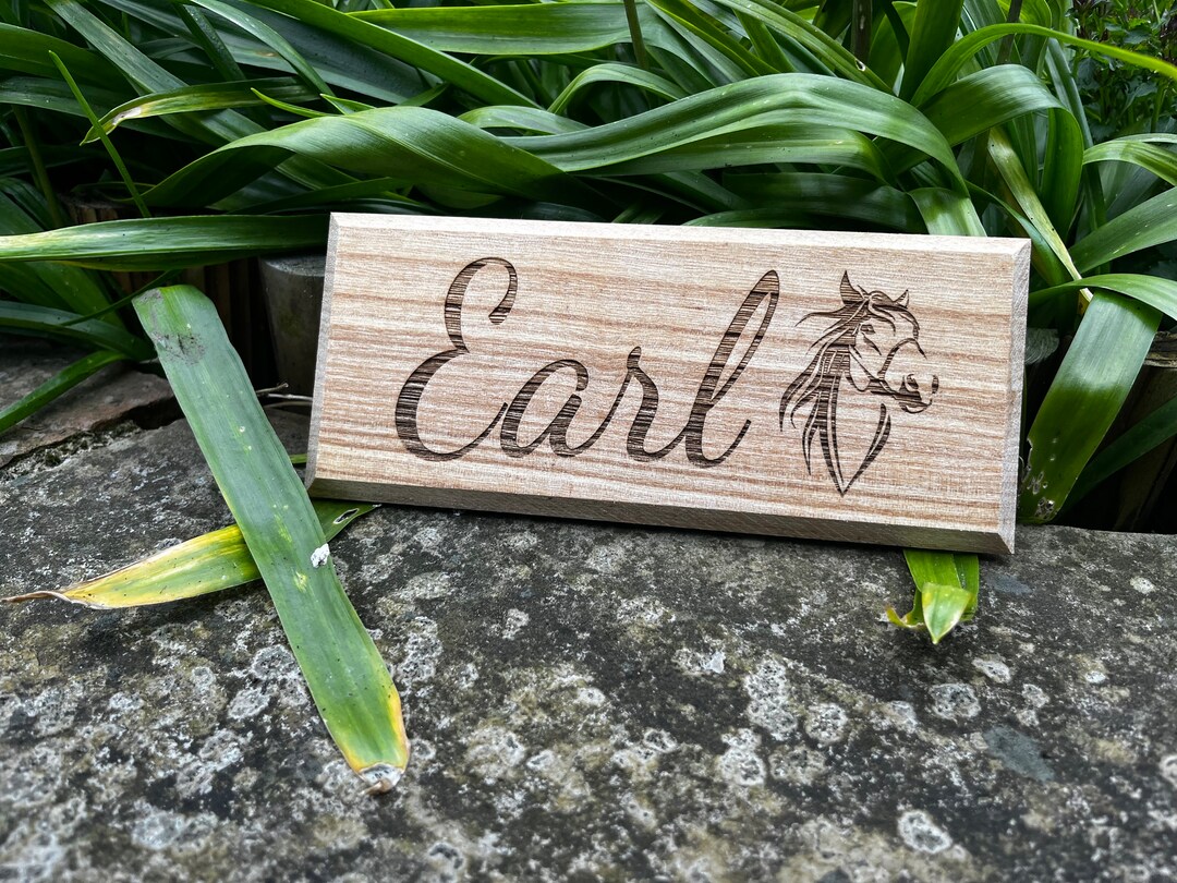 Personalised Horse Stable Door Sign, Pony Stable Name Plaque, Horse ...