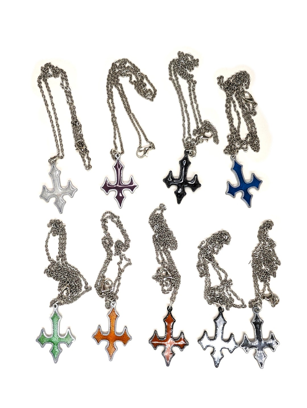 Customizable Inverted Cross Necklace - Etsy